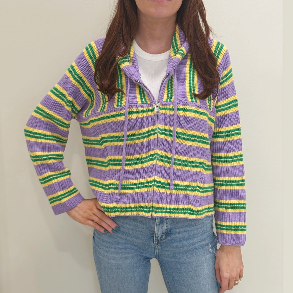 Pastel Mardi Baja Zip Hoodie – Nola Mercantile